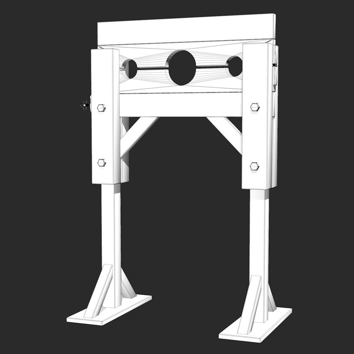 Wooden Guillotine 3D model | CGTrader