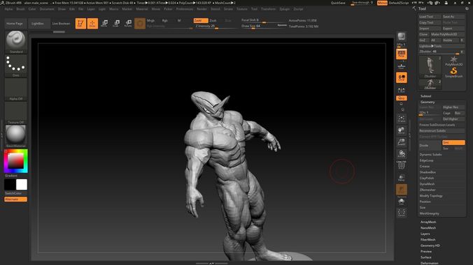 3D model alien male 3D model low poly version VR / AR / low-poly | CGTrader