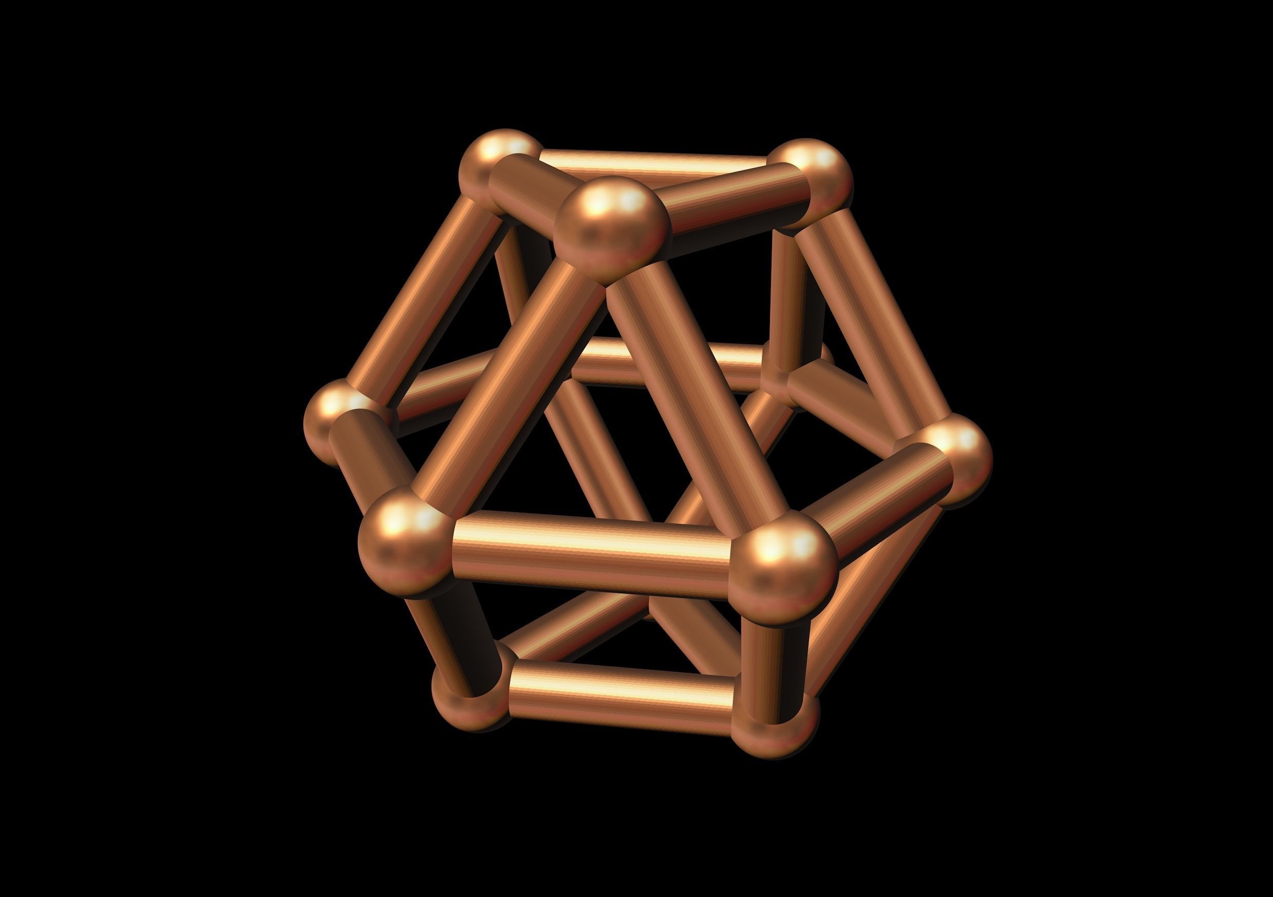 017 Mathart - Archimedean Solids - Cuboctahedron 02 - 10 cm 3D model 3D printable | CGTrader