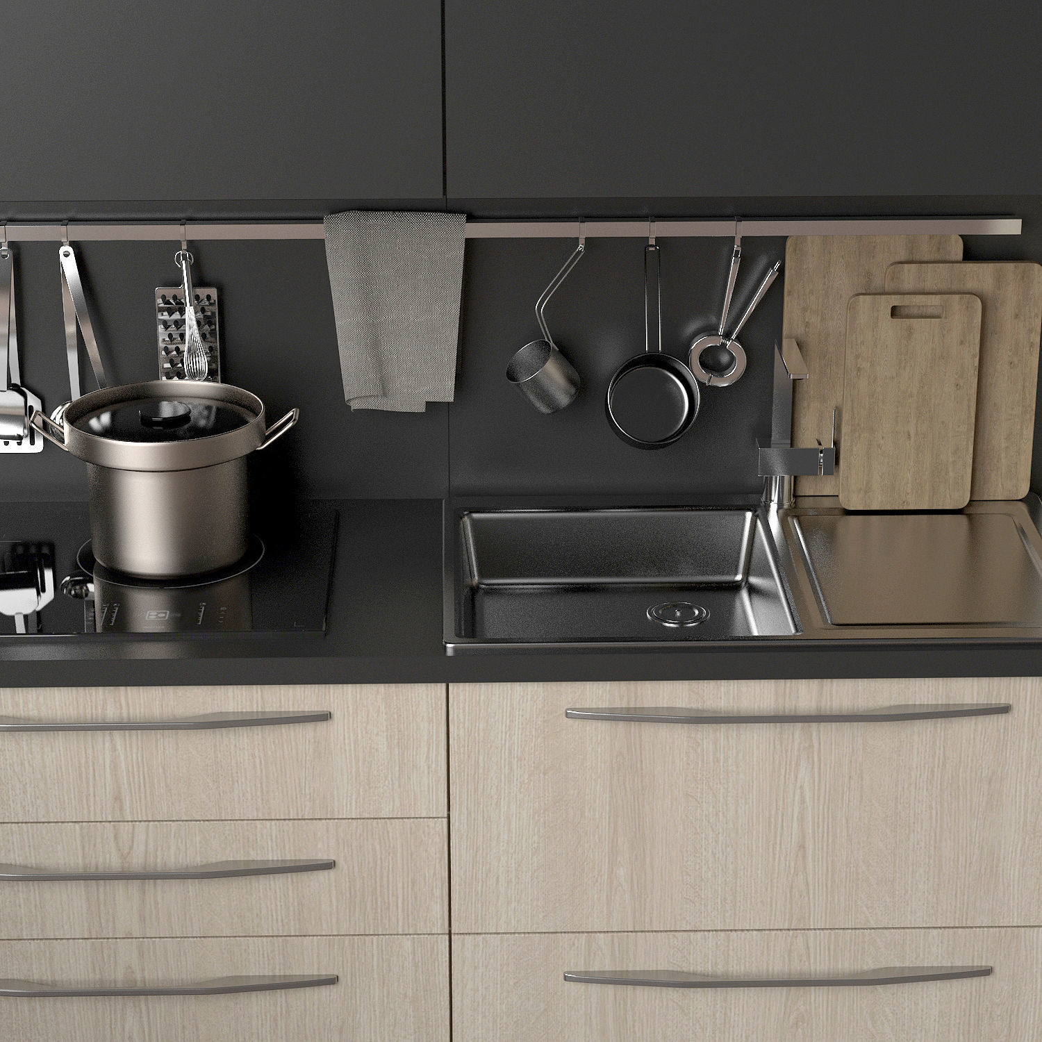 LUBE CUCINE 3D model rigged | CGTrader