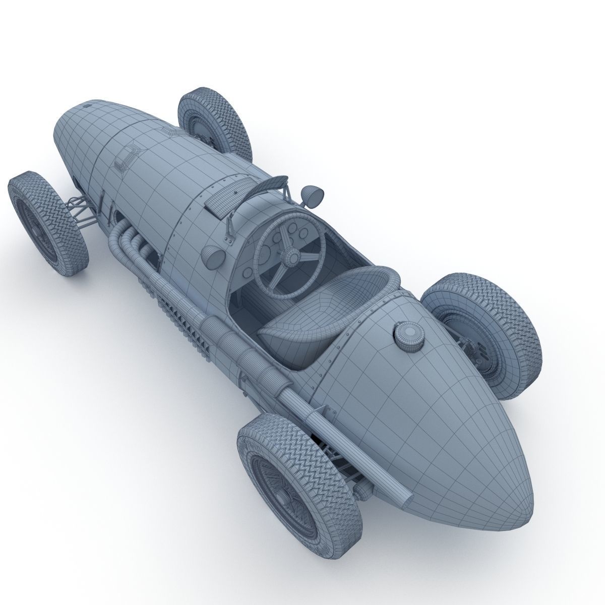 ferrari F500 1952 3D model | CGTrader