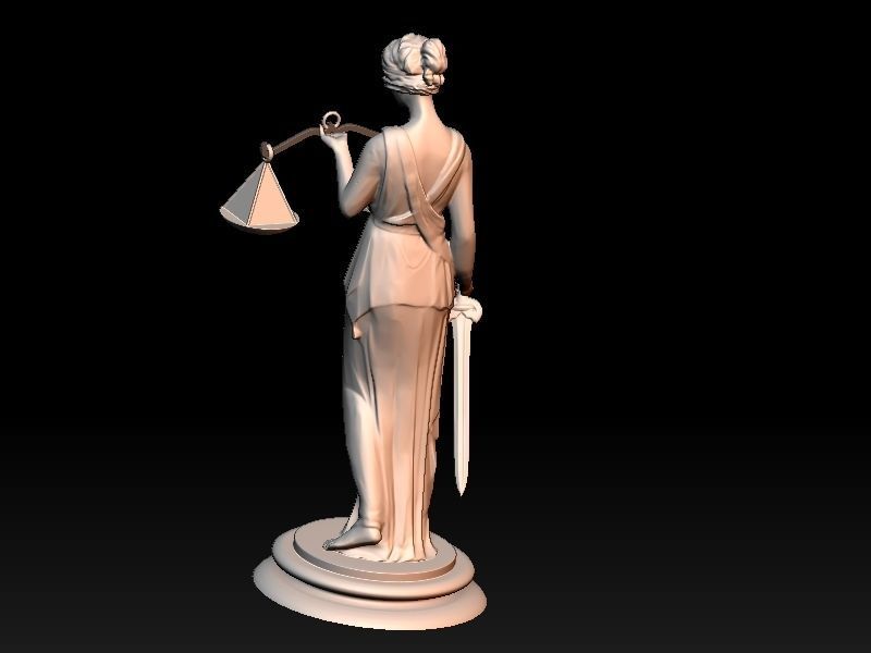 Themis Lady of Justice 3D model 3D printable | CGTrader