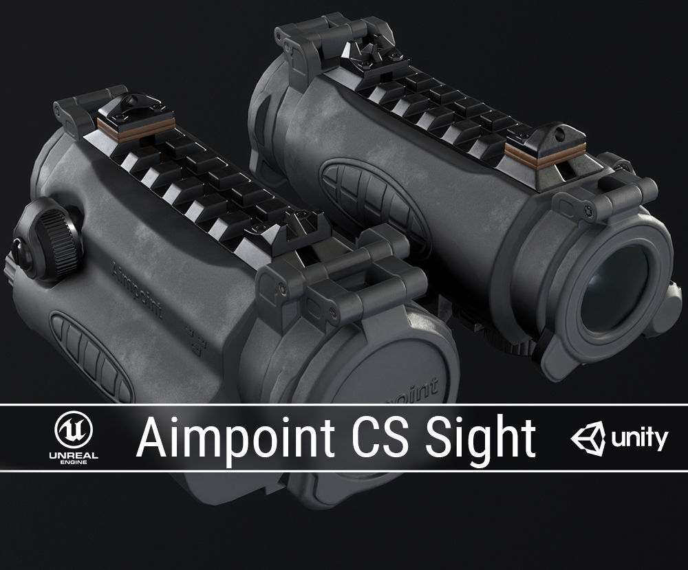 3D model PBR Aimpoint CS Sight VR / AR / low-poly | CGTrader