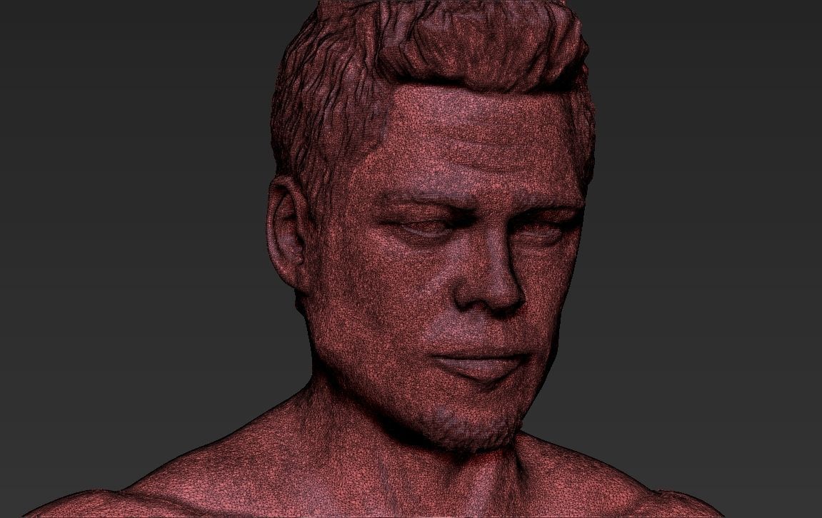 Tyler Durden Brad Pitt from Fight Club 3D printing ready 3D model 3D ...