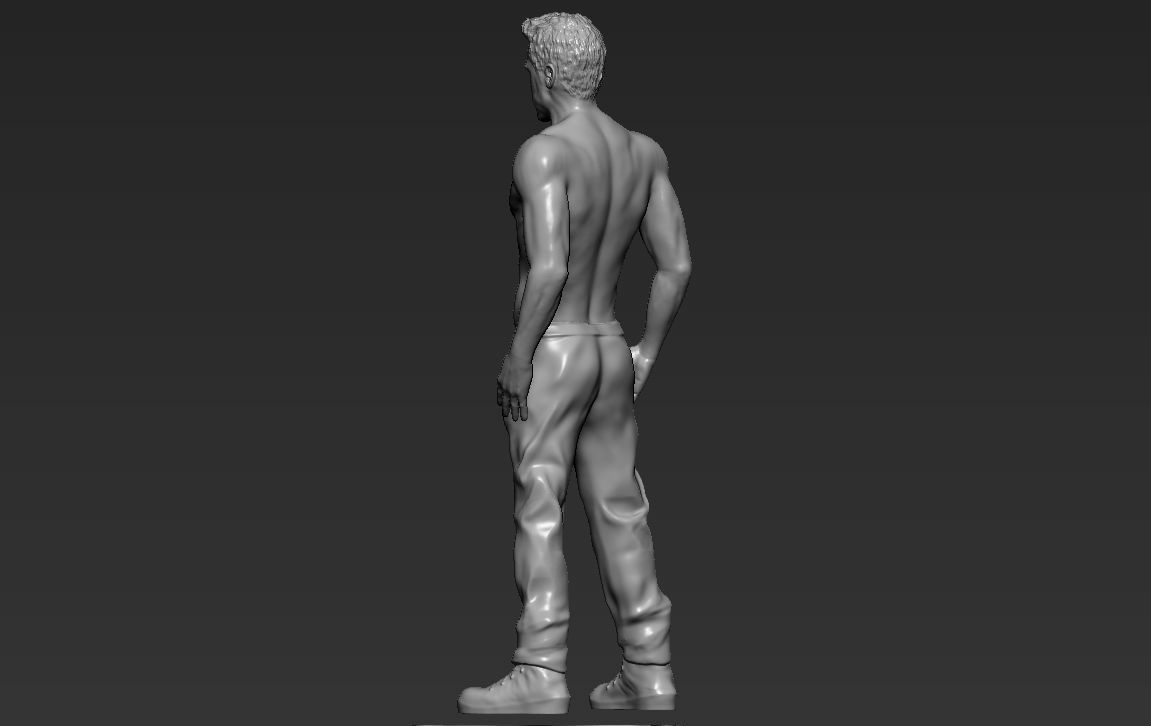 Tyler Durden Brad Pitt from Fight Club 3D printing ready 3D model 3D ...