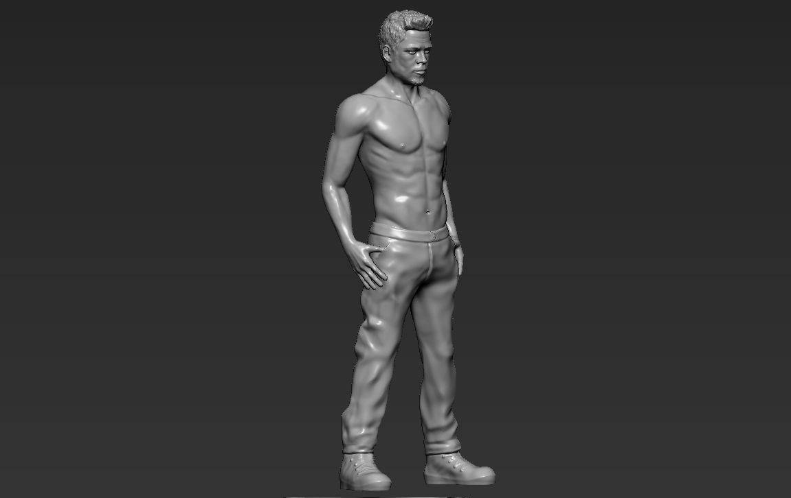 Tyler Durden Brad Pitt from Fight Club 3D printing ready 3D model 3D ...