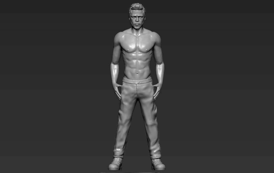 Tyler Durden Brad Pitt from Fight Club 3D printing ready 3D model 3D ...