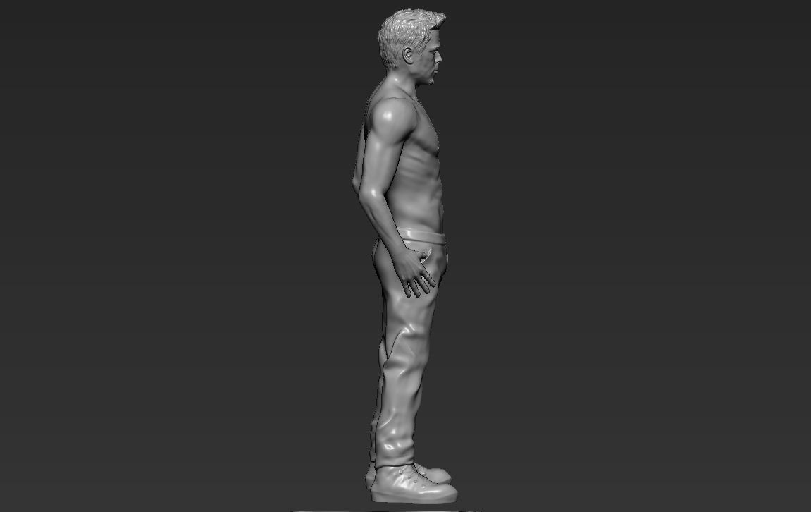 Tyler Durden Brad Pitt Fight Club for full color 3D printing 3D model ...