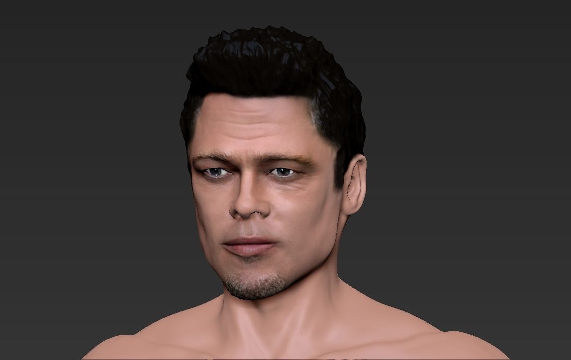 Tyler Durden Brad Pitt Fight Club for full color 3D printing 3D model ...