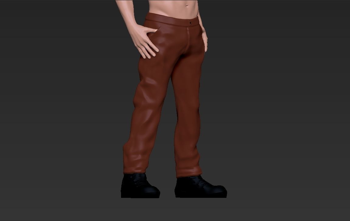 Tyler Durden Brad Pitt Fight Club for full color 3D printing 3D model ...