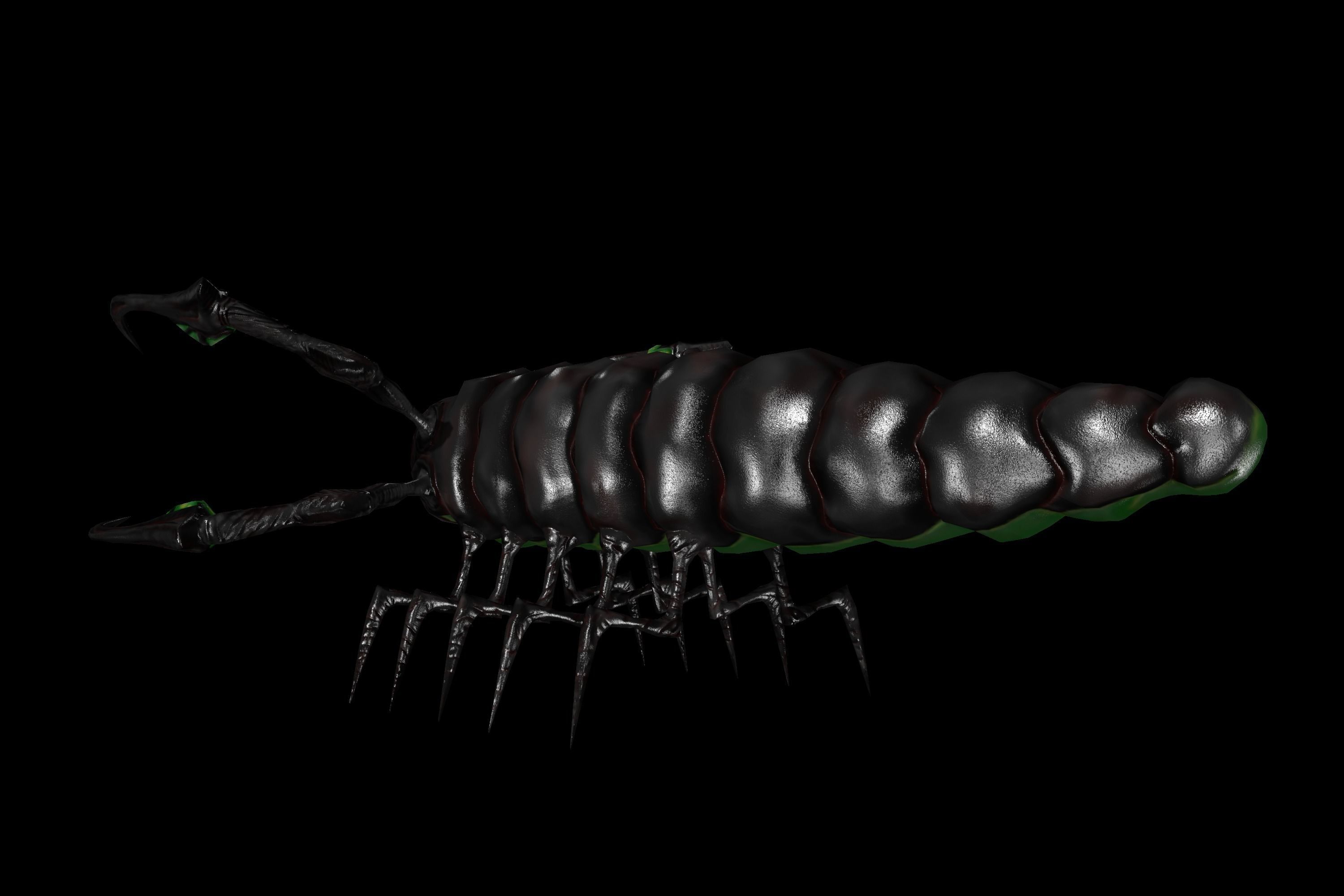 3D model Monster Larva low poly VR / AR / low-poly rigged | CGTrader