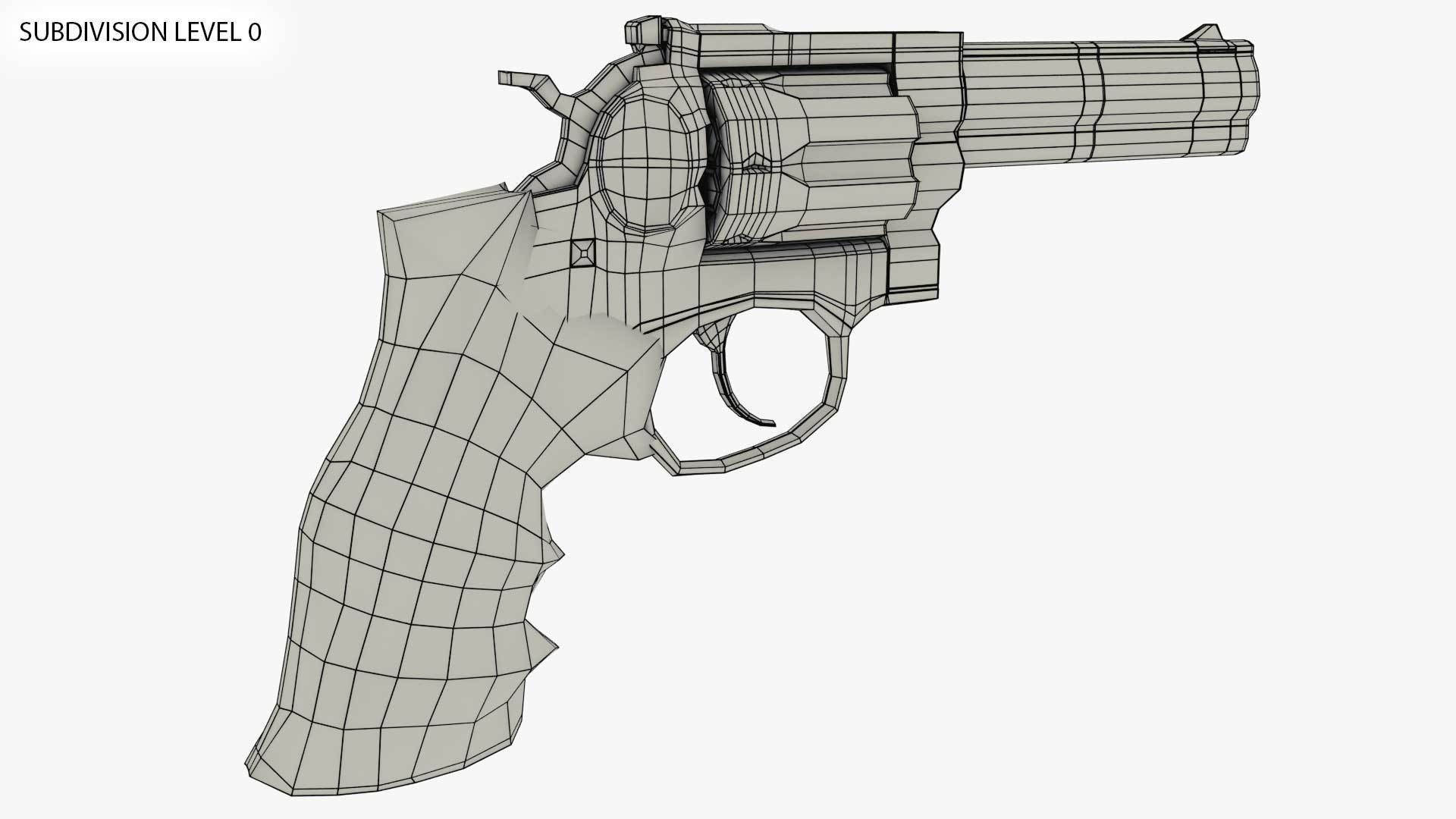 3D model Revolver Handgun VR / AR / low-poly | CGTrader