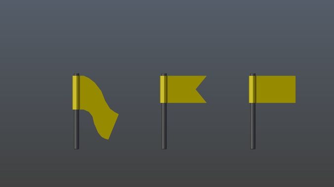 3D model Low poly flags VR / AR / low-poly | CGTrader