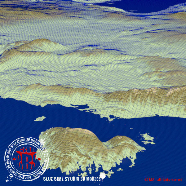 Australia elevation map 3D model | CGTrader