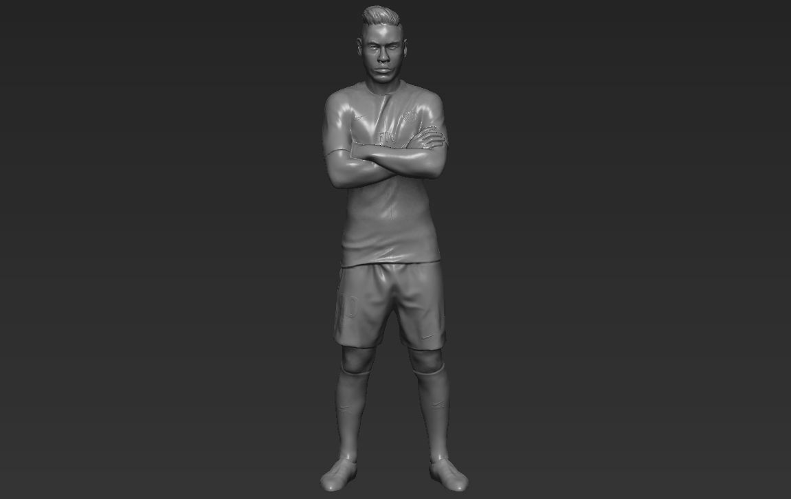 Neymar PSG 3D printing ready stl obj formats 3D model 3D printable ...