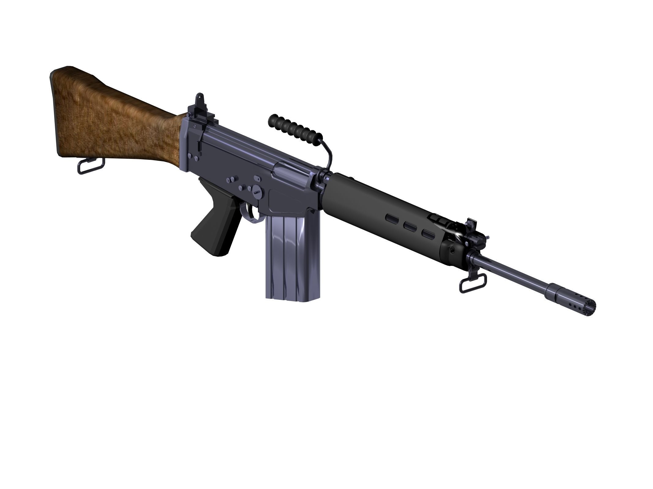 FN FAL Battle Rifle R1 variant 3D model | CGTrader