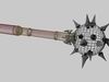 3D model Medieval Mace Low Poly Game Ready Texture and UV VR / AR / low ...