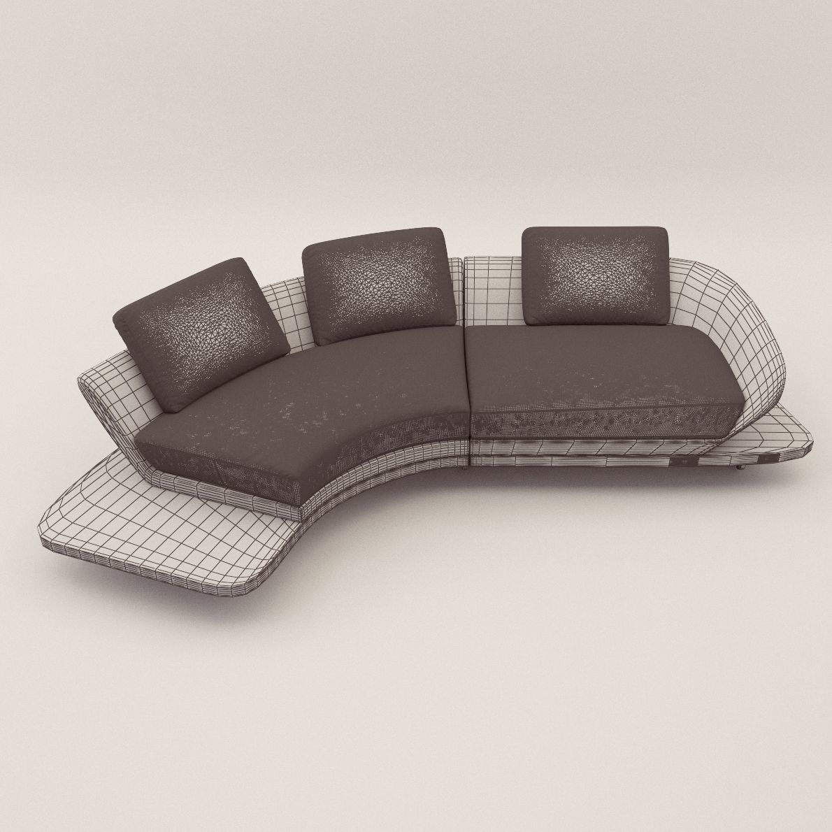Sofa Segno model C from Reflex Angelo - Design by Pininfarina 3D model ...