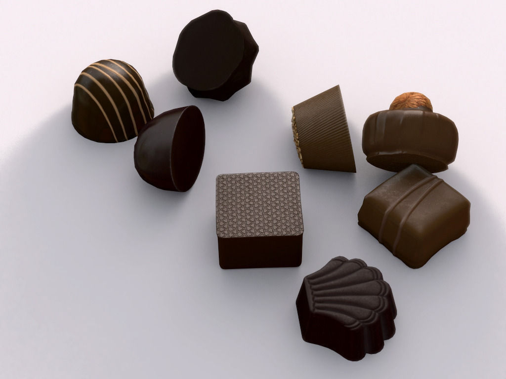3D model Chocolate box VR / AR / low-poly animated | CGTrader