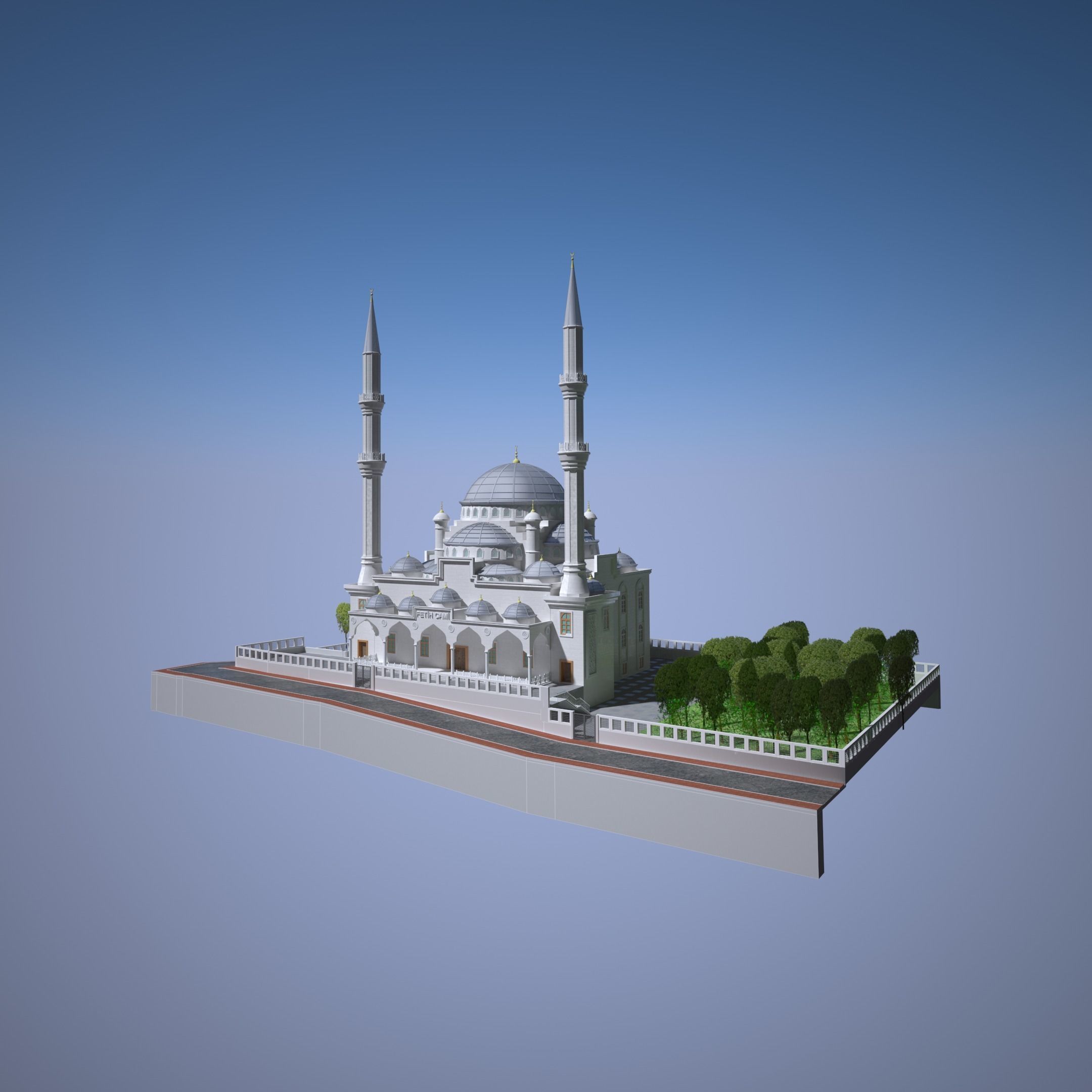 CLASSICAL OTTOMAN EMPIRE MOSQUE 3D model | CGTrader