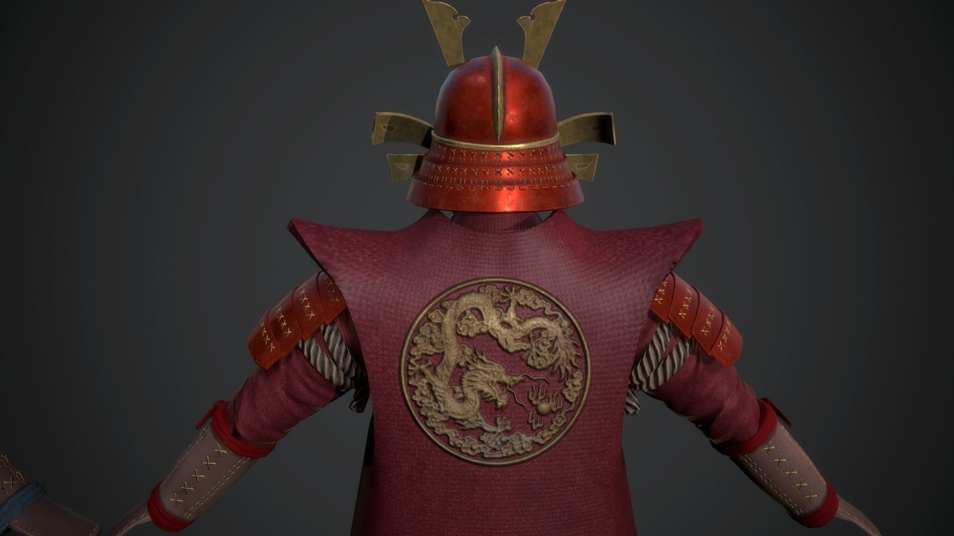 3D model Samurai armor VR / AR / low-poly | CGTrader