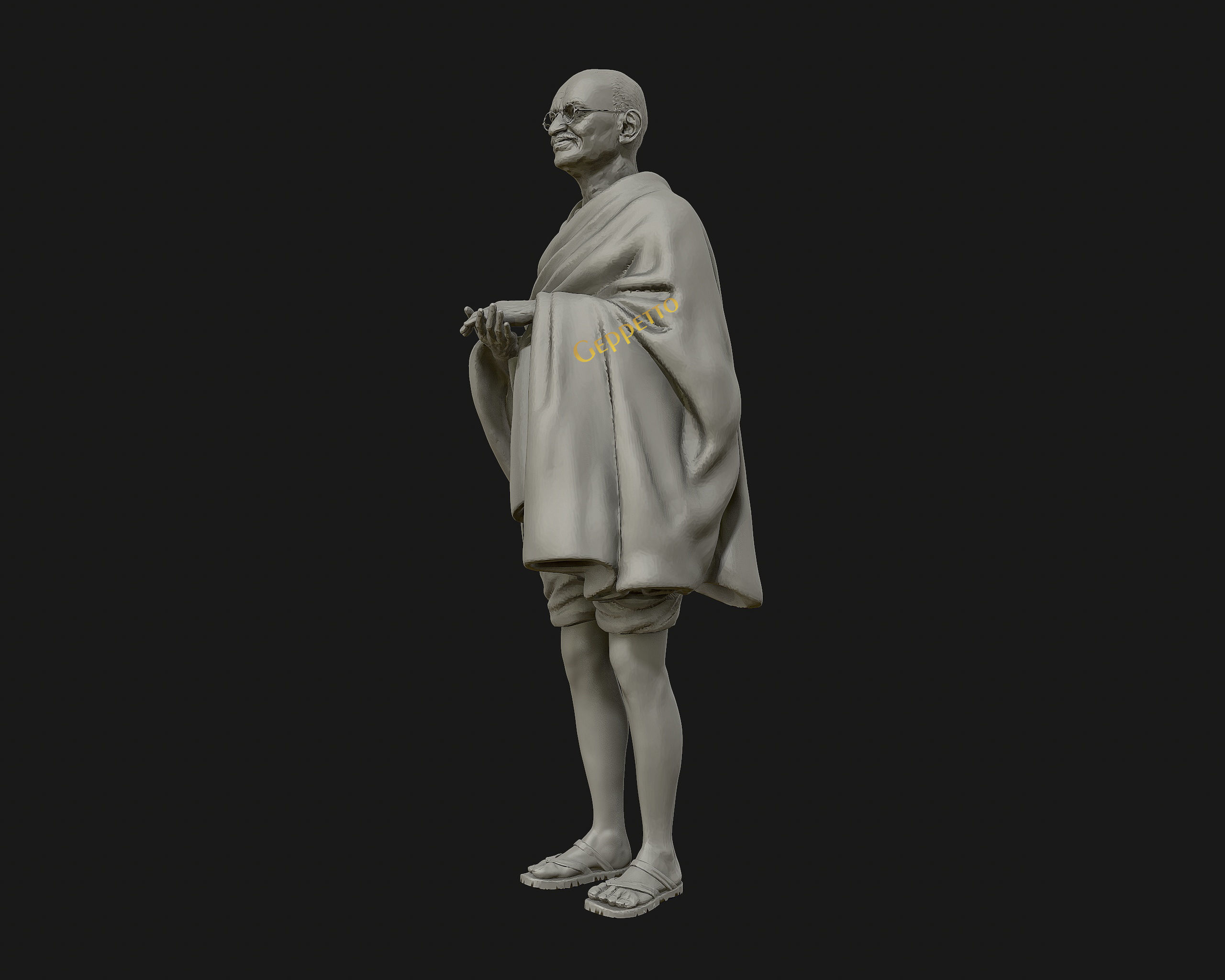 Mahatma Gandhi 3D printable model 3D model 3D printable | CGTrader