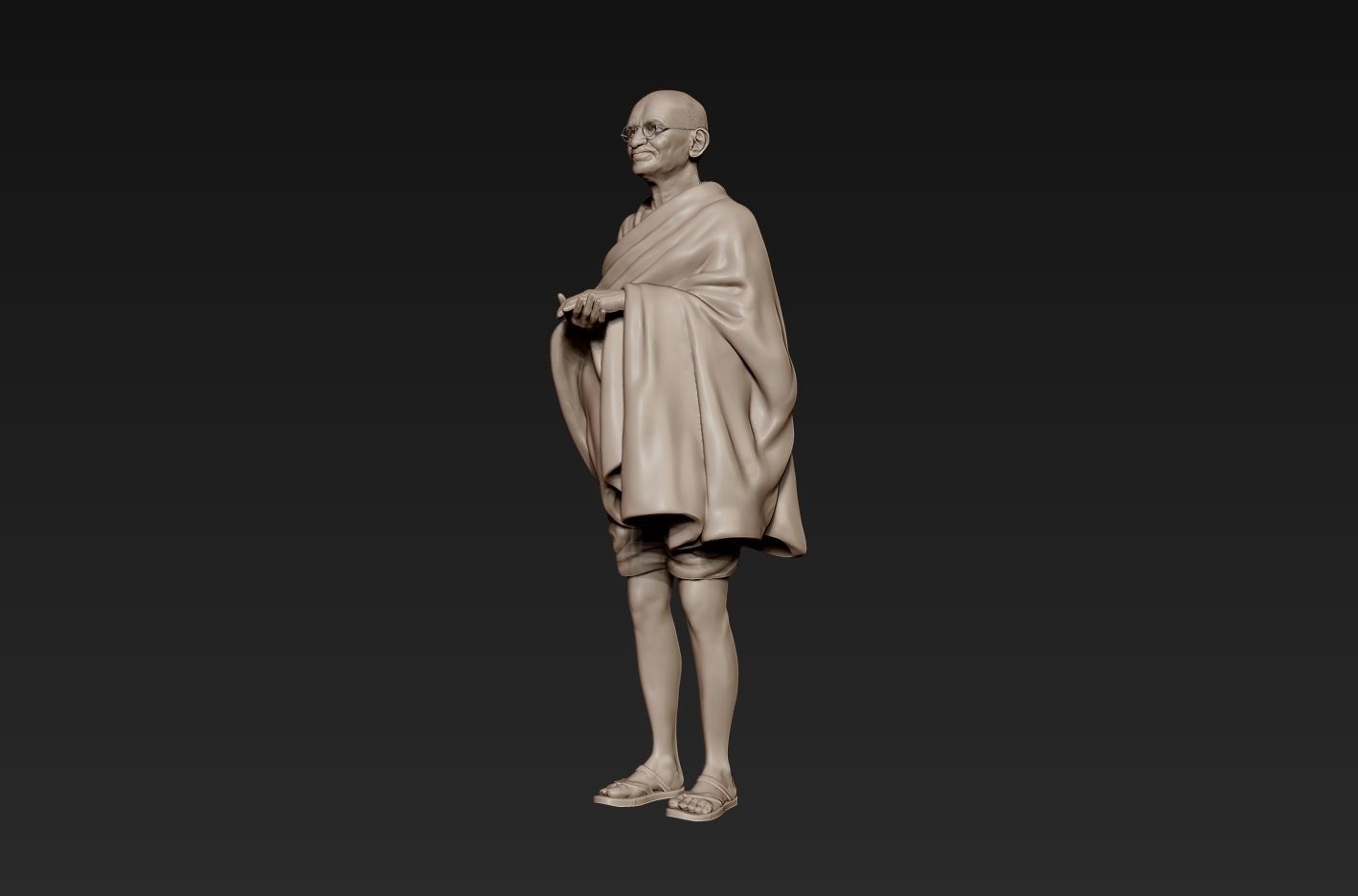 Mahatma Gandhi 3D printable model 3D model 3D printable | CGTrader