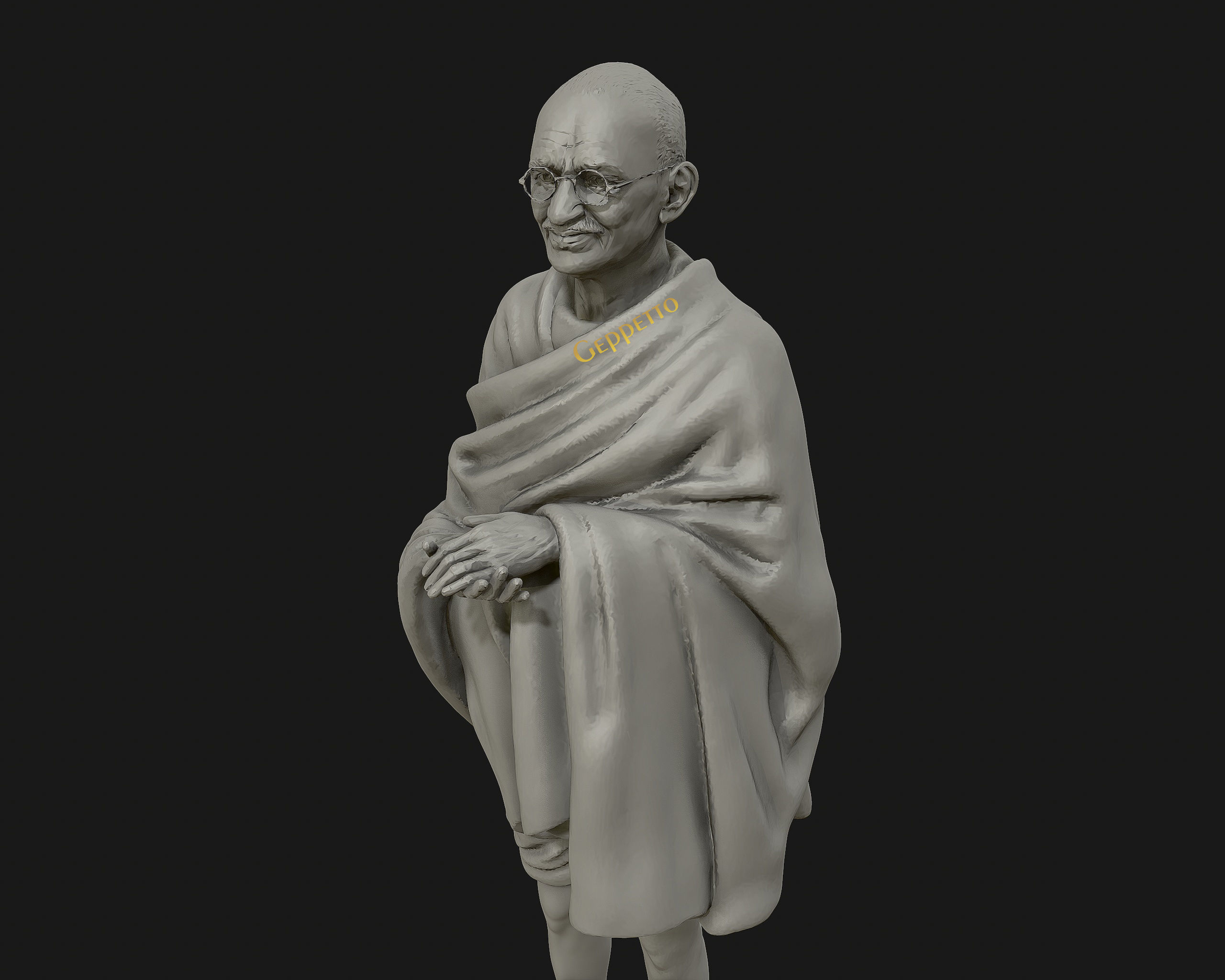 Mahatma Gandhi 3D printable model 3D model 3D printable | CGTrader
