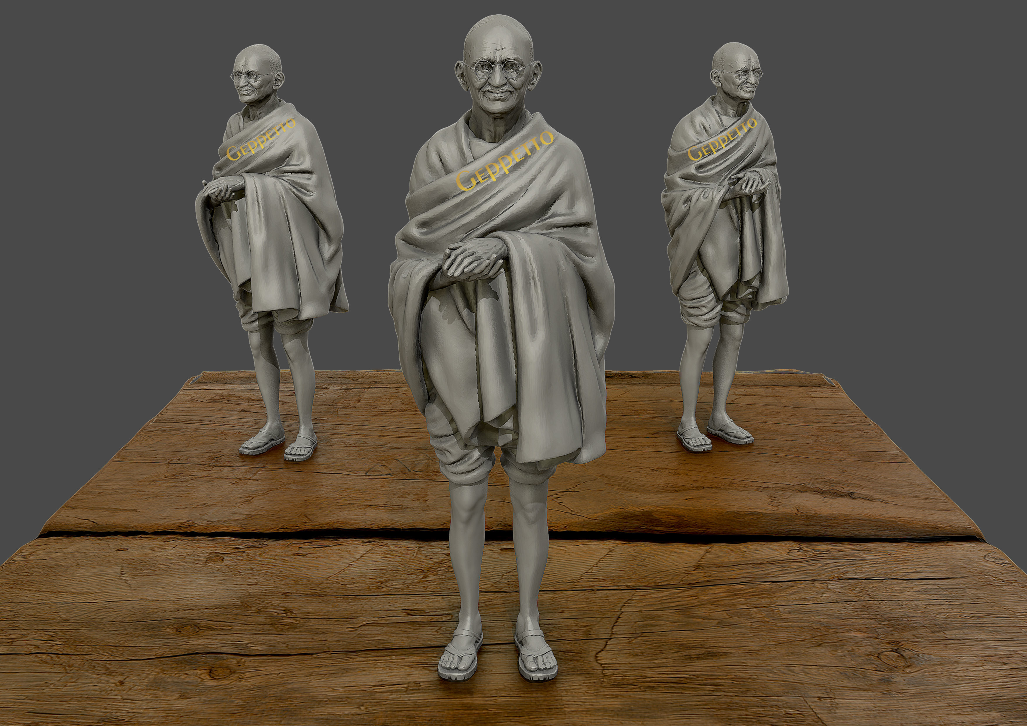 Mahatma Gandhi 3D printable model 3D model 3D printable | CGTrader