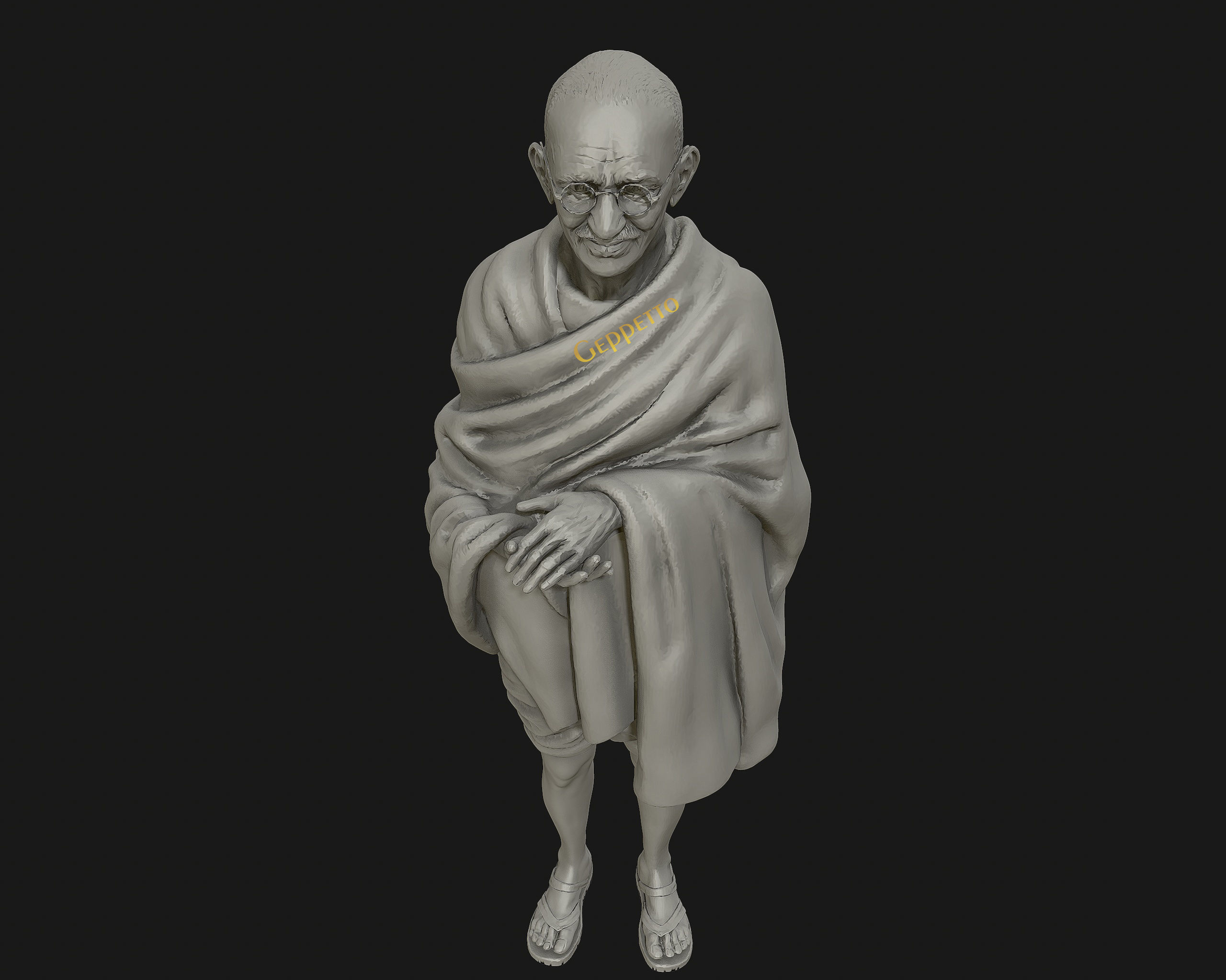 Mahatma Gandhi 3D printable model 3D model 3D printable | CGTrader