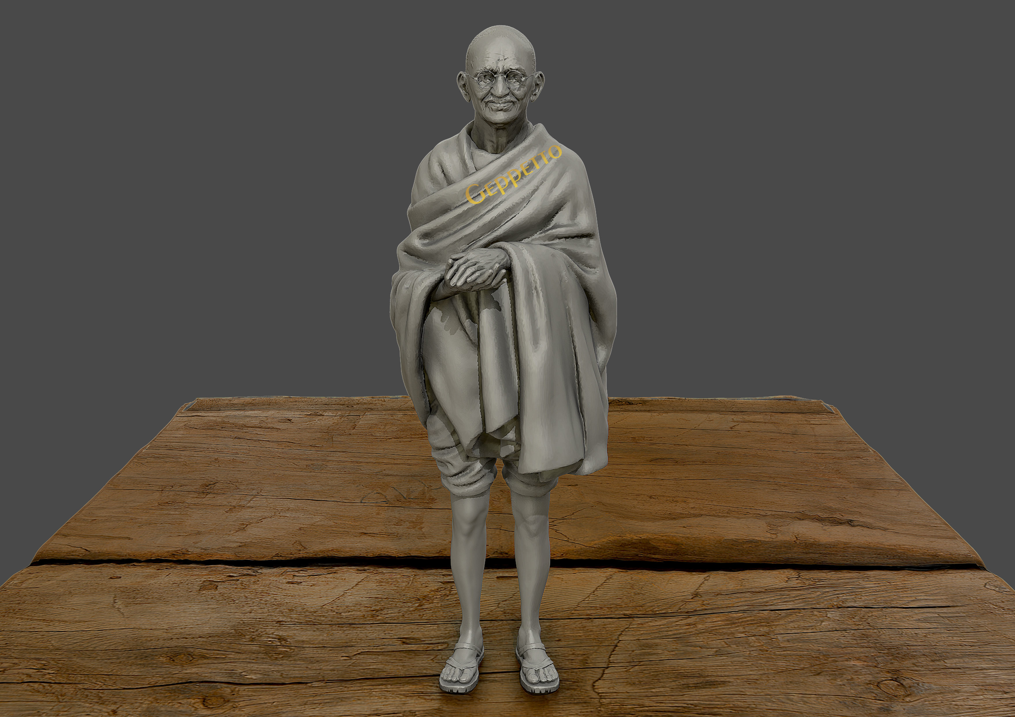 Mahatma Gandhi 3D printable model 3D model 3D printable | CGTrader