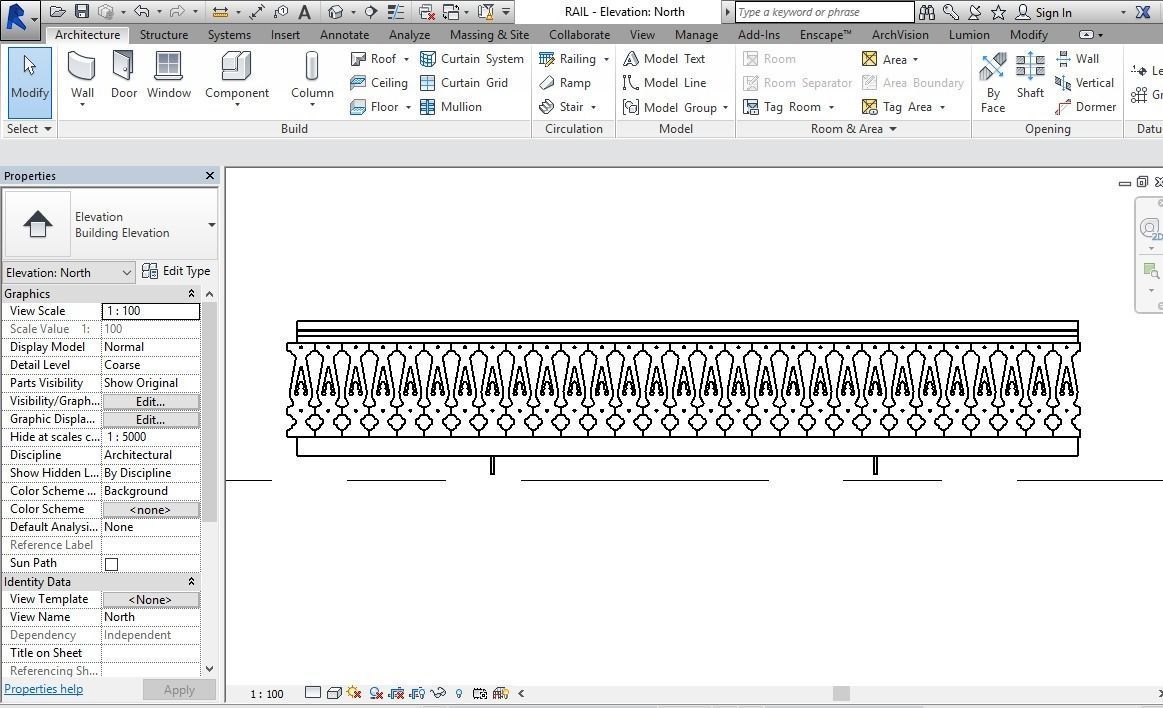 3D Rail Revit Family 2015 model 3D model | CGTrader