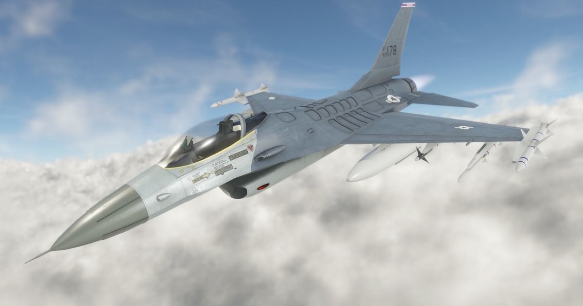 3D model f16 fighter VR / AR / low-poly animated | CGTrader
