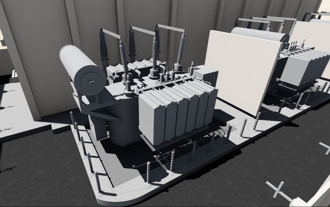 Substation Revit Model 2015 3D model | CGTrader