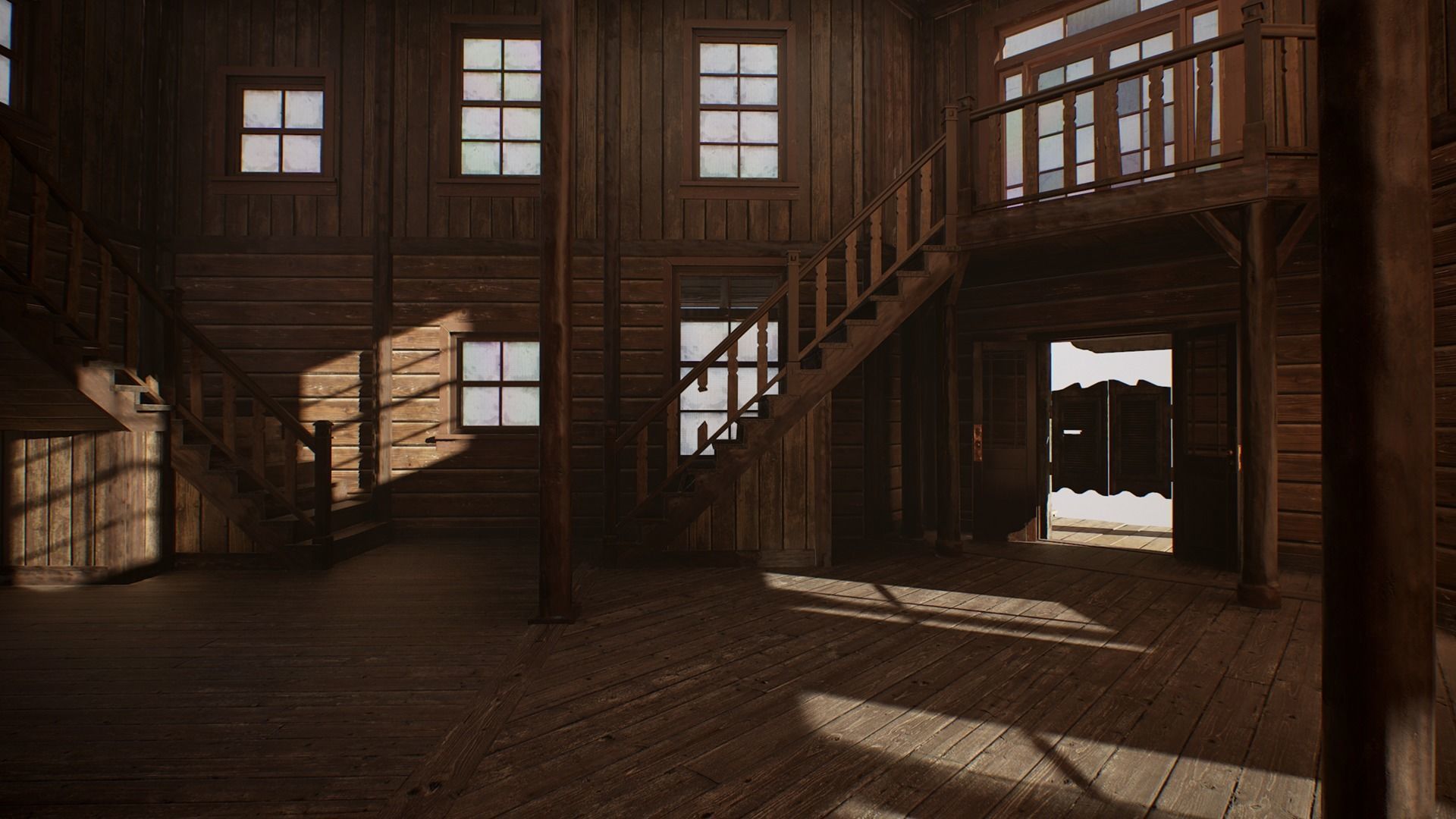 3D model PBR Western Saloon VR / AR / low-poly | CGTrader