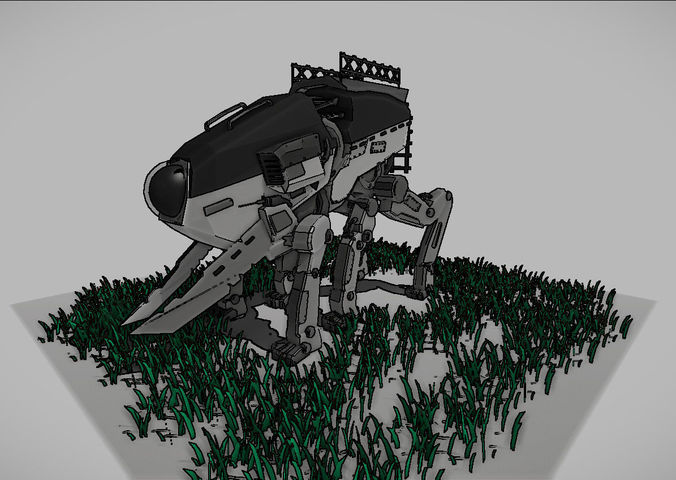 3D model lowpoly robot VR / AR / low-poly | CGTrader