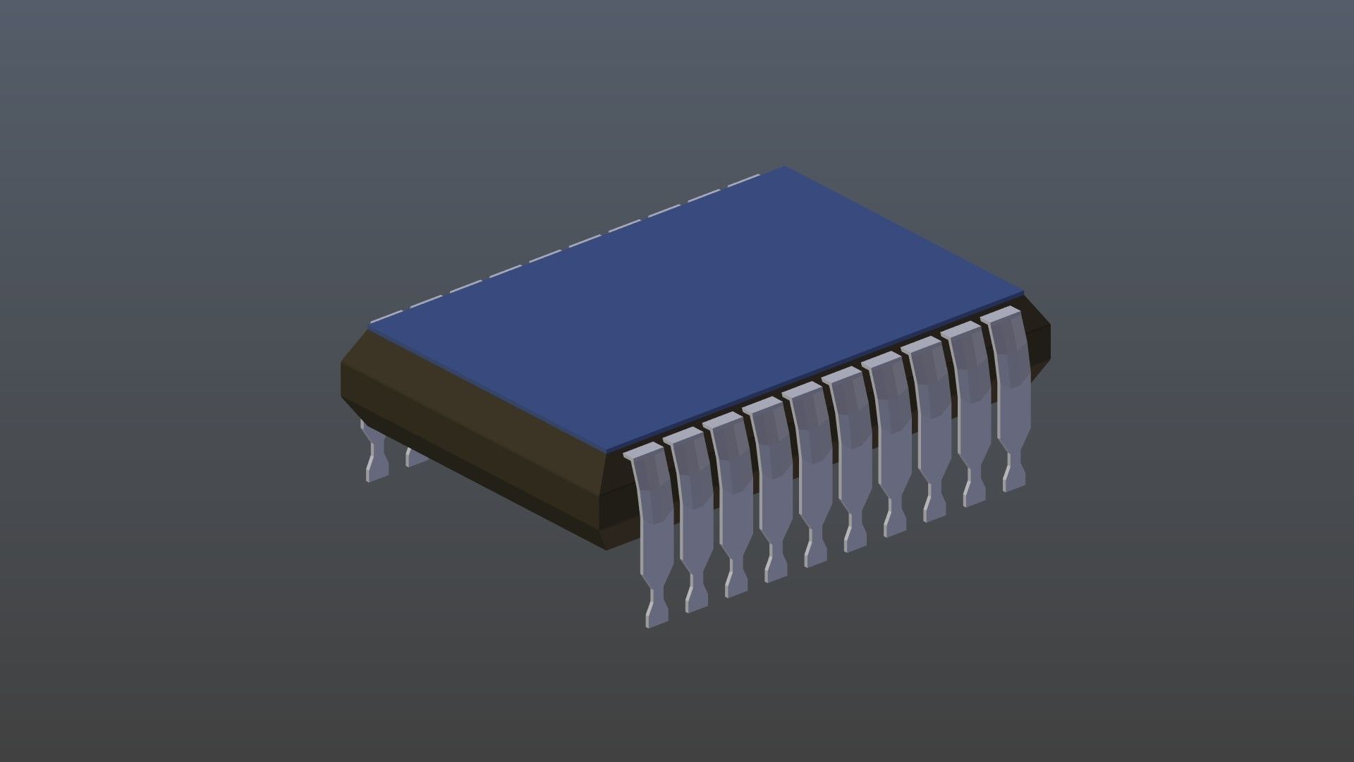 3D model Low poly Chip VR / AR / low-poly | CGTrader
