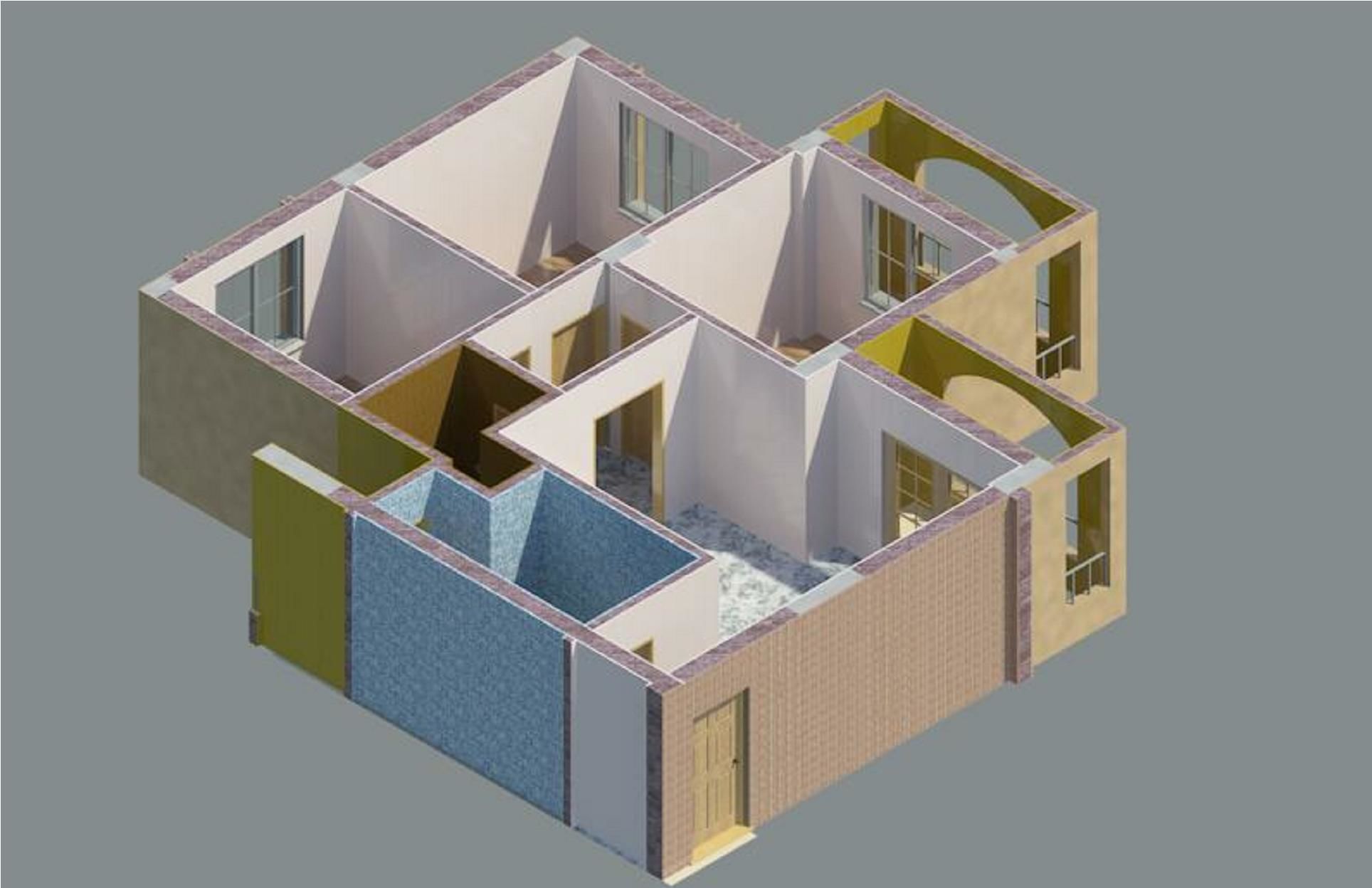 Sample Revit Project 2015 For Building Typical 3D model | CGTrader