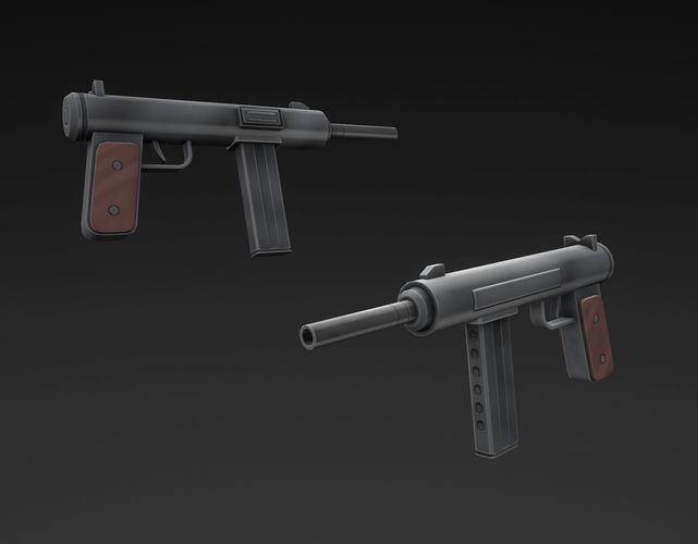 Cartoon Gun free VR / AR / low-poly 3D model | CGTrader