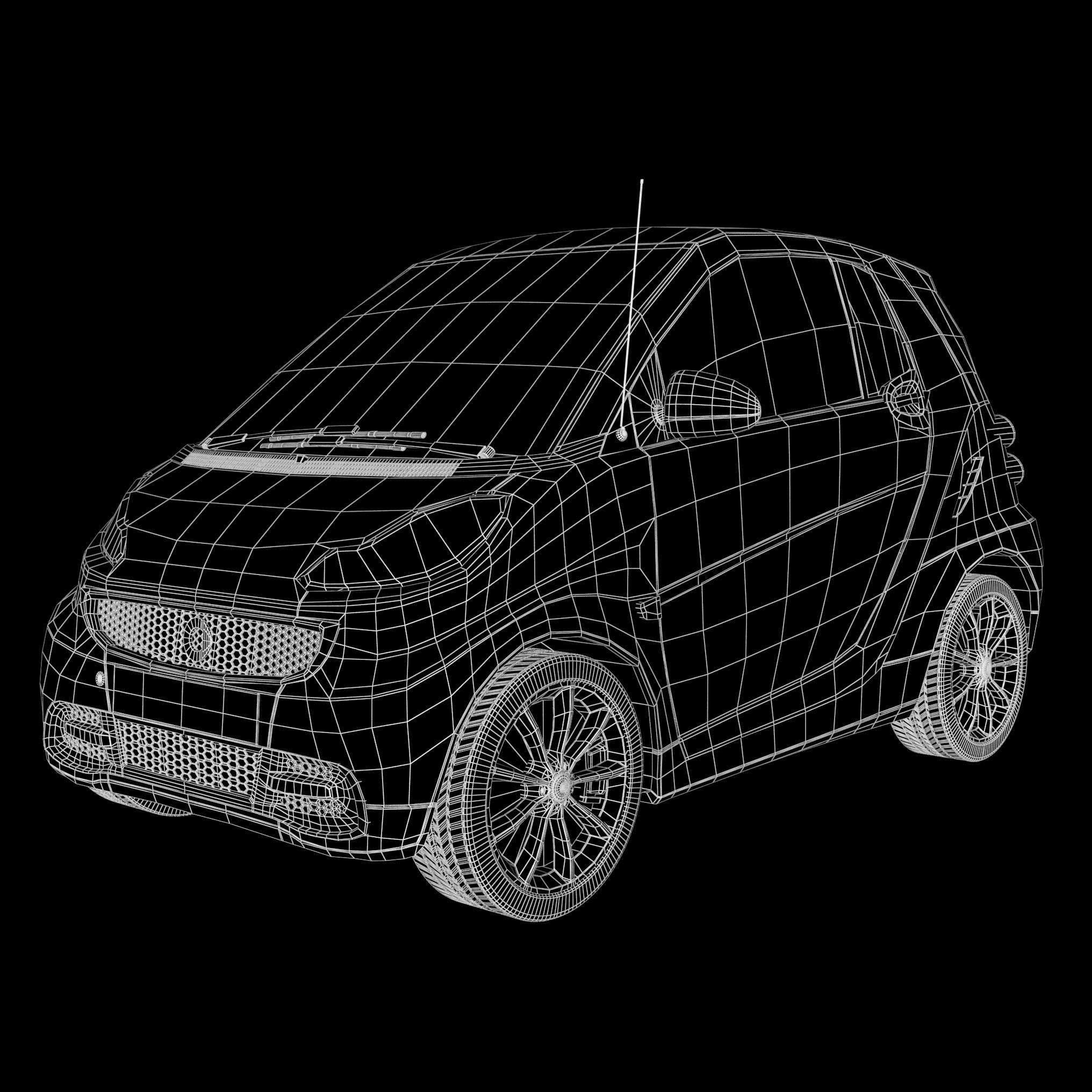 Smart Fortwo 2013 3D model | CGTrader