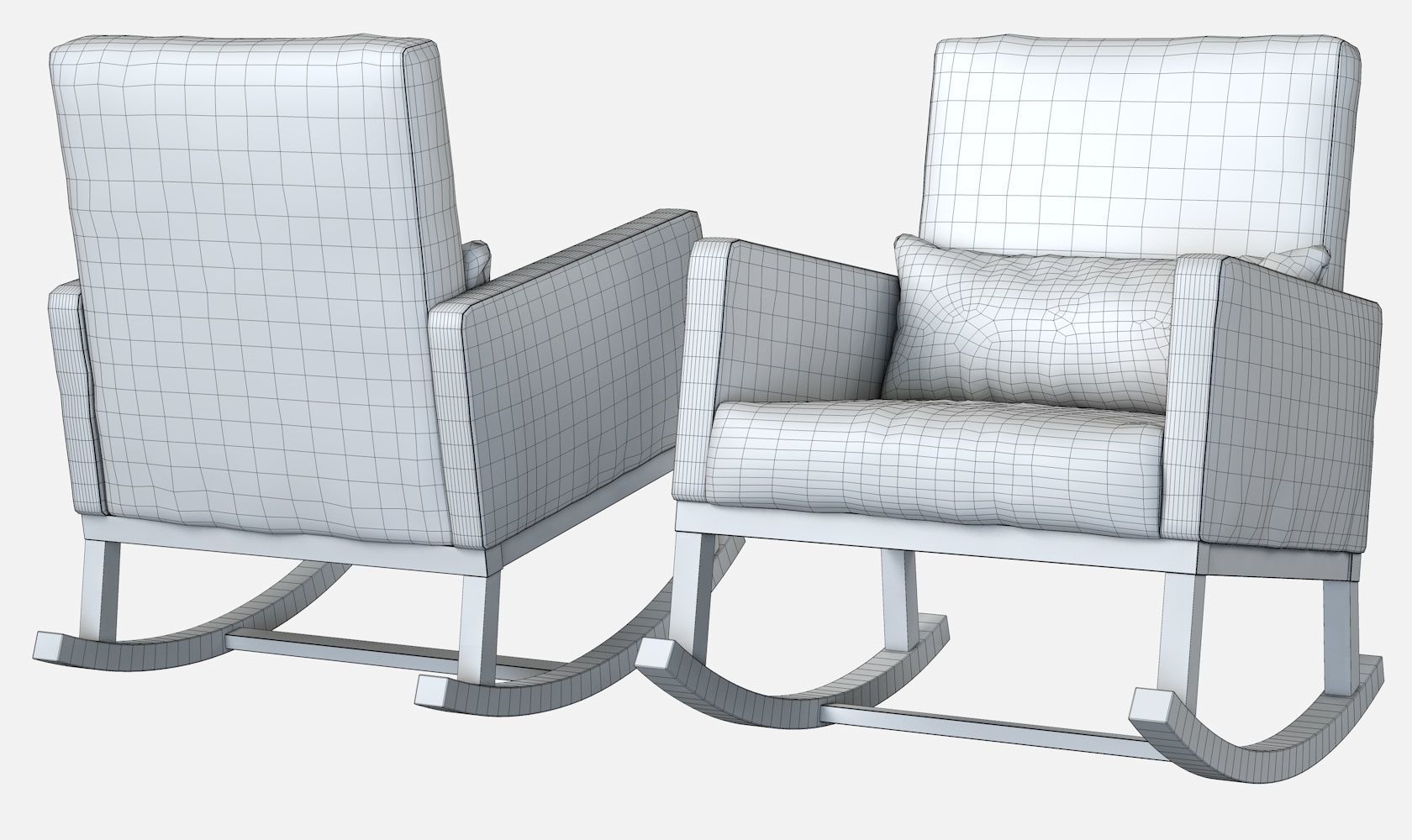 3D model Rocking Chair V2 VR / AR / low-poly | CGTrader