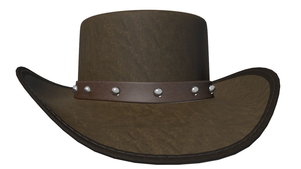 Django Hat High Poly 3D model | CGTrader