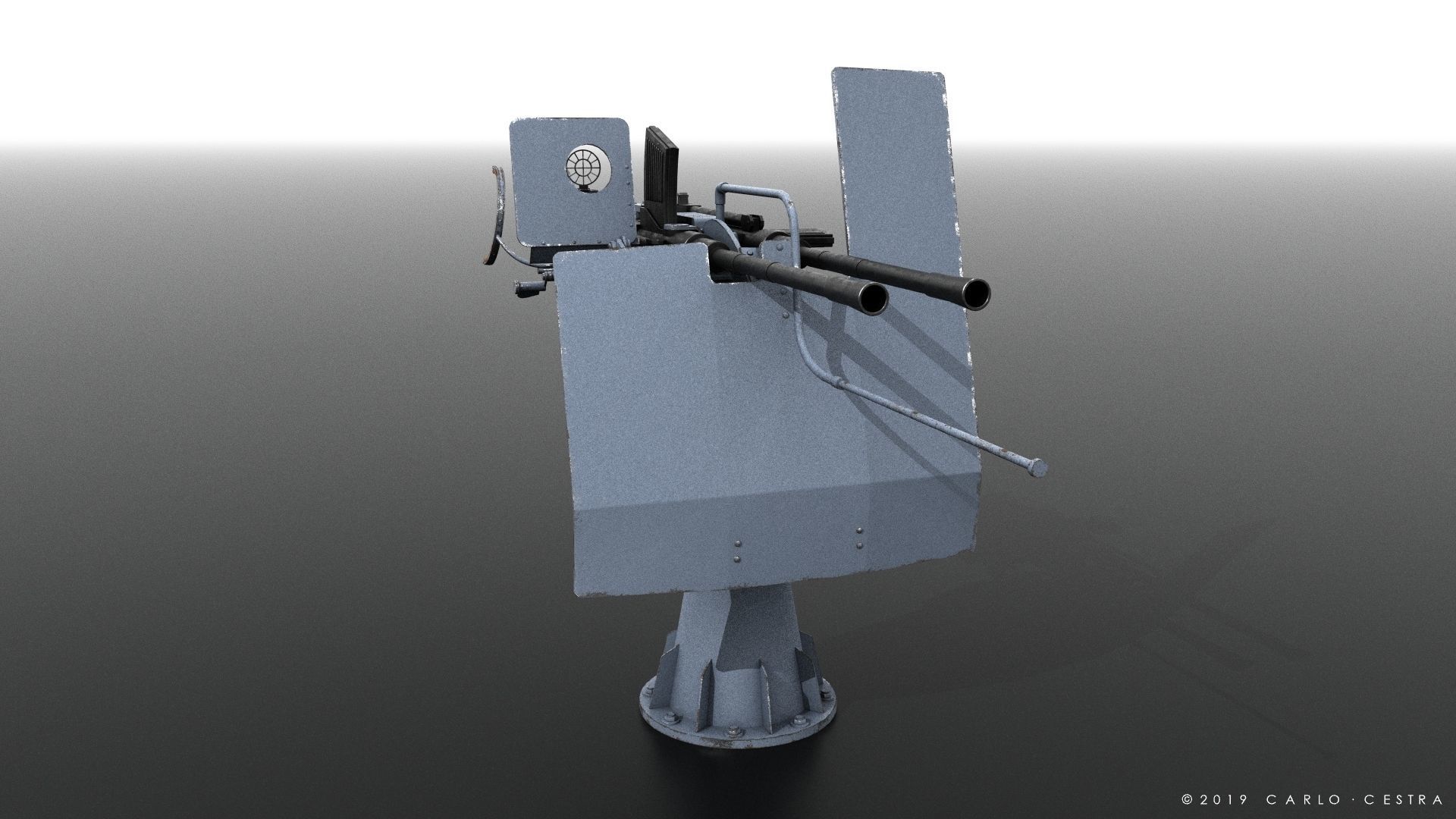 3D model German 20mm FLAK 38 VR / AR / low-poly | CGTrader