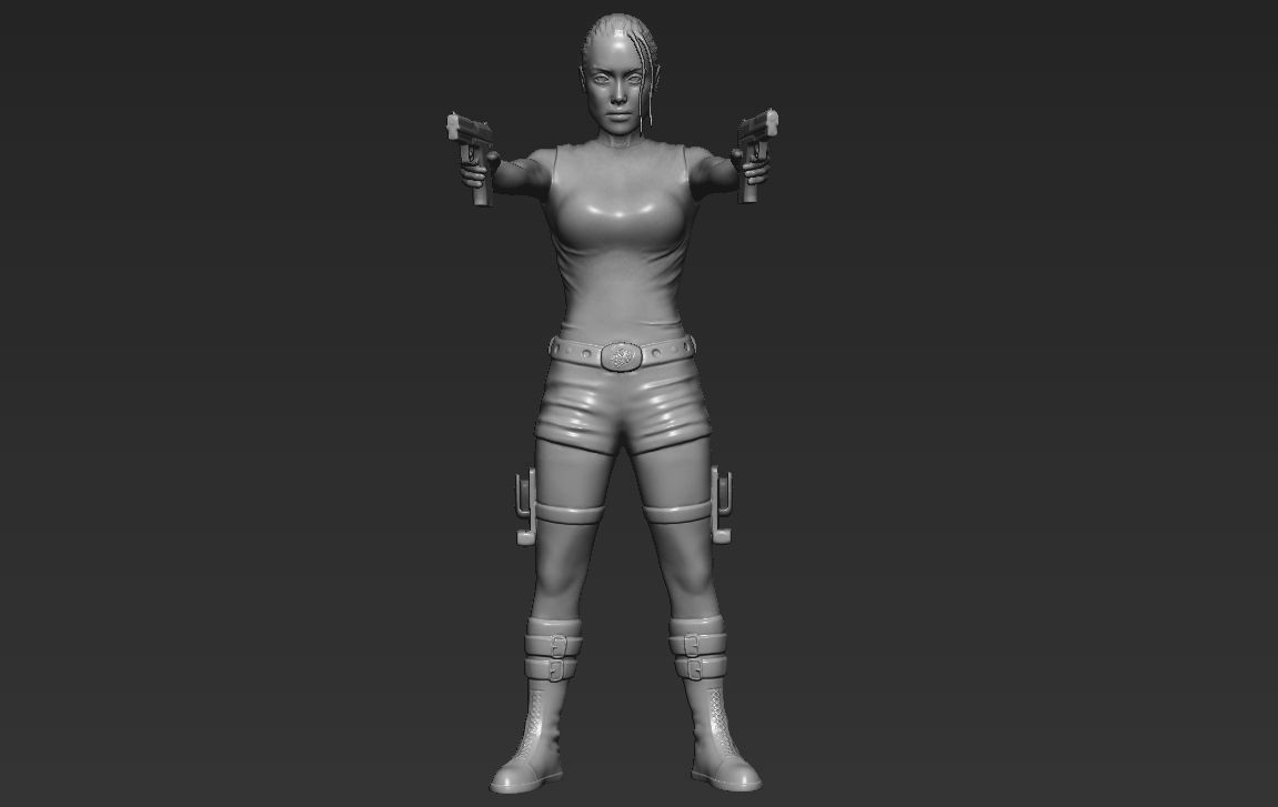 Lara Croft Tomb Raider 3d Printing Ready Stl Obj Formats 3d Model 3d