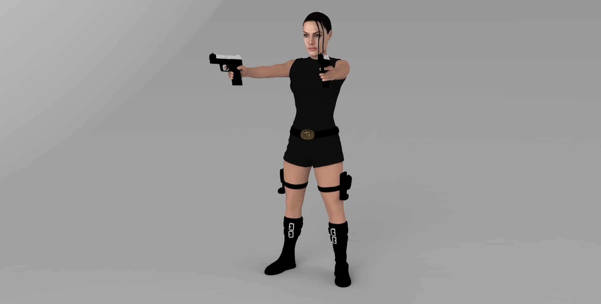 Lara Croft Tomb Raider Jolie Ready For Full Color 3d Printing 3d Model