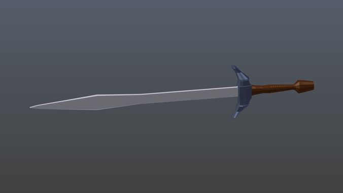3D model Low poly sword 3 VR / AR / low-poly | CGTrader