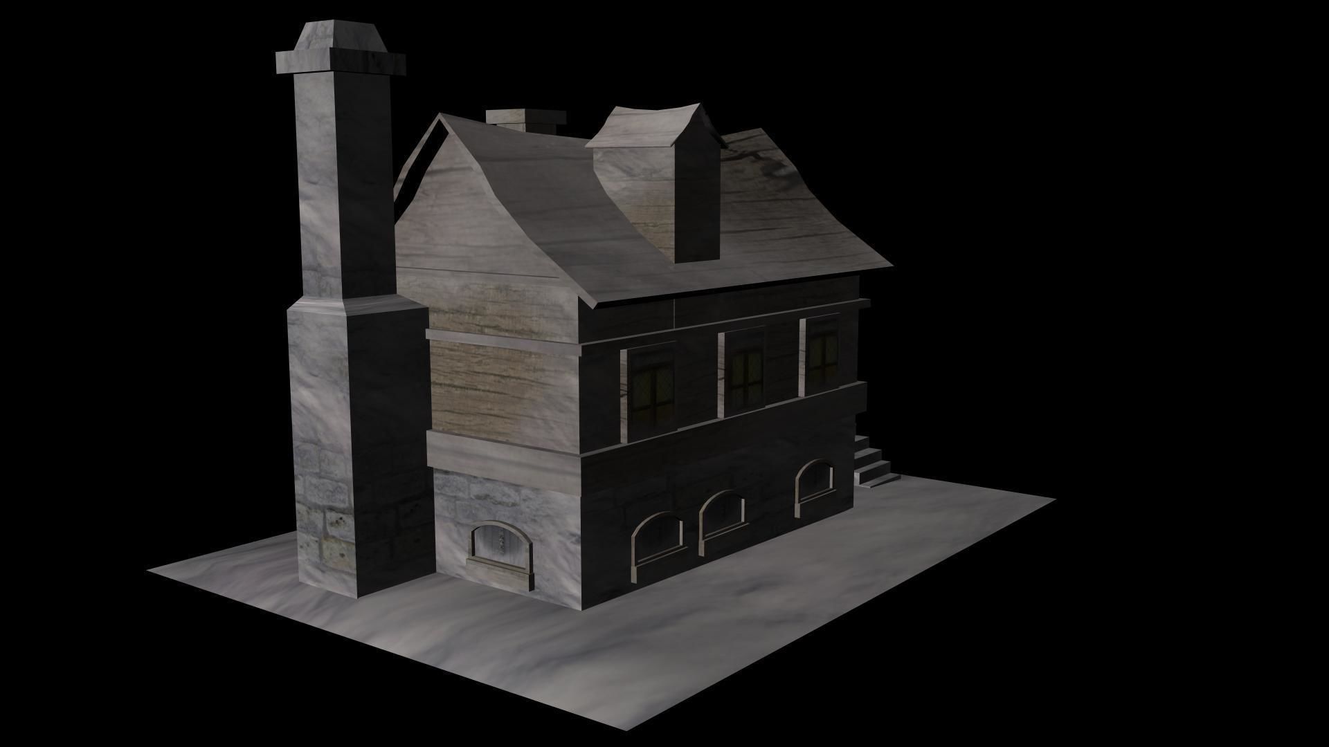 Low poly model of MMO House 4 3D model | CGTrader