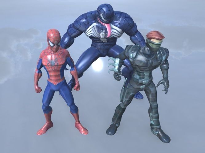 DC Model Spiderman Friends or Foe PACK 1 3D model | CGTrader
