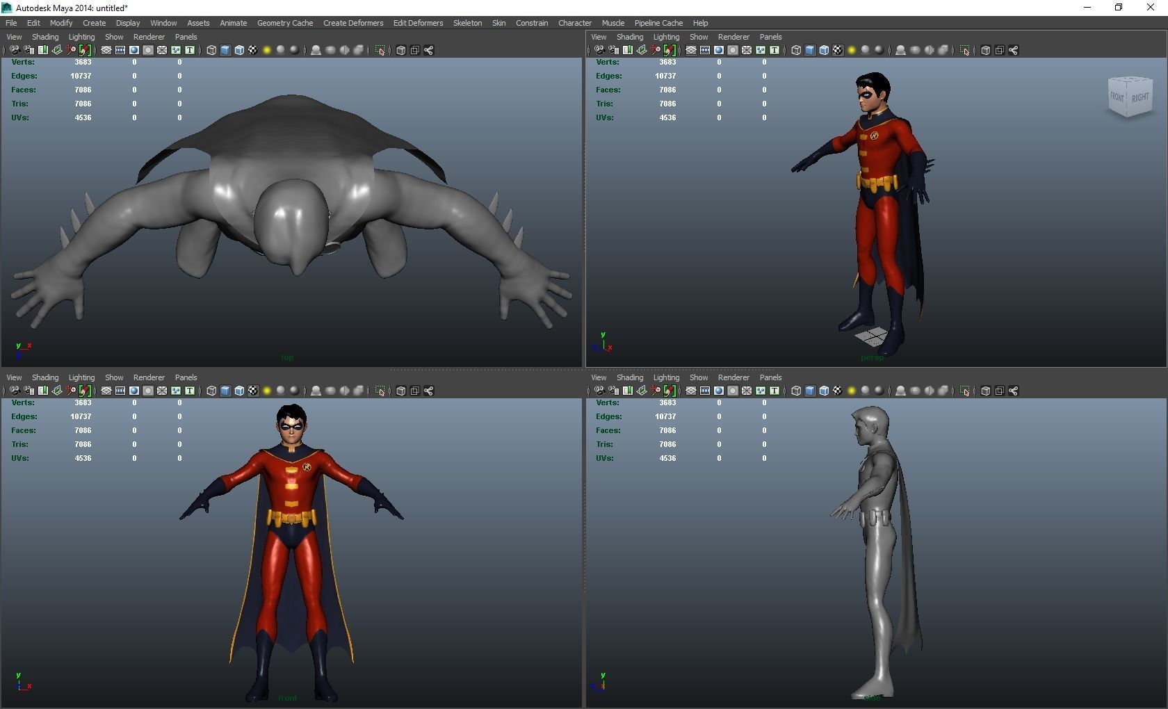 DC Model Robin 3D model | CGTrader