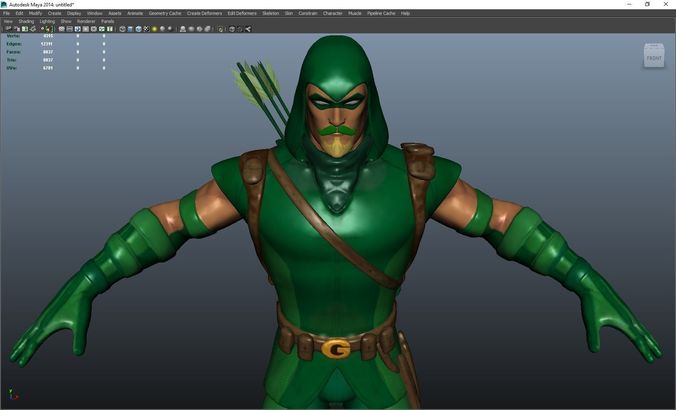 DC Model Green Arrow 3D model | CGTrader